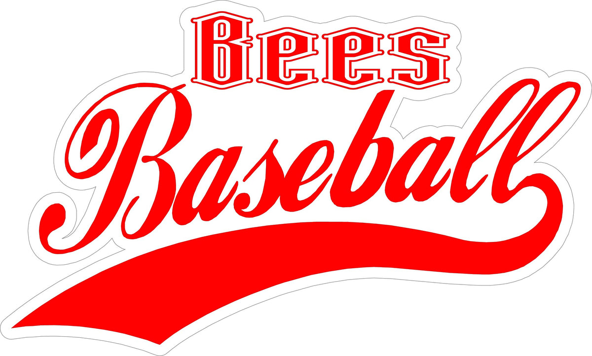 "Bees Baseball" Decal – Vinyl Designs Store